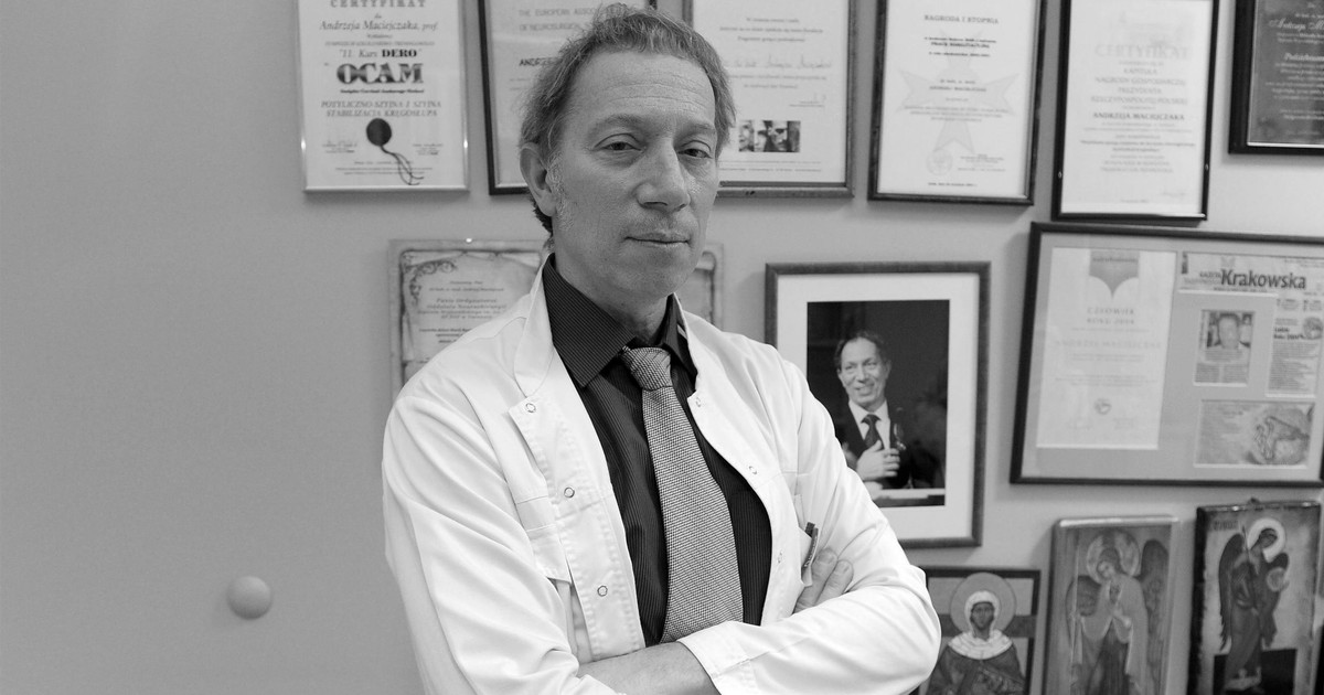 Nie żyje prof. Andrzej Maciejczak. Był światowej sławy lekarzem