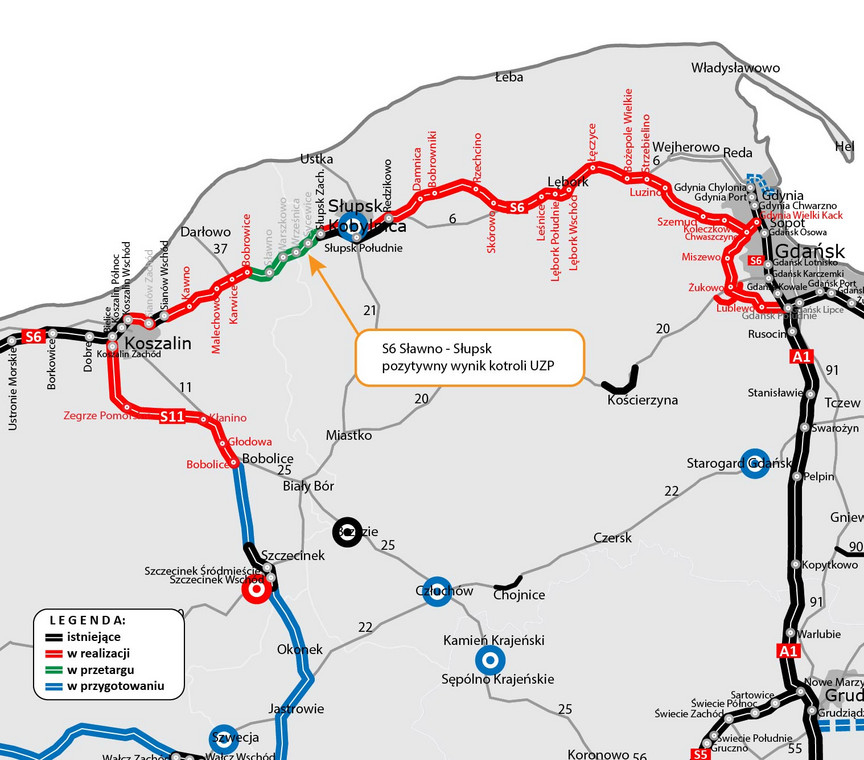 Droga S6. Wiemy, kiedy ekspresówką pojedziemy z Gdańska do Szczecina ...