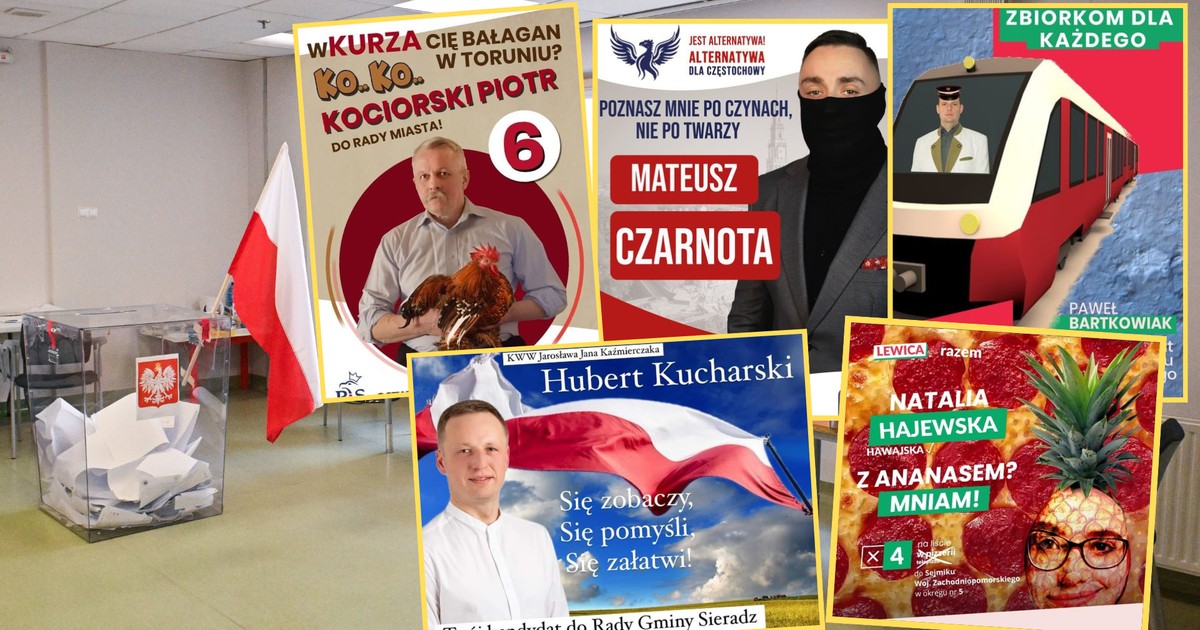 Plakaty wyborcze jak memy. Ci kandydaci puścili wodze fantazji [GALERIA] - Wiadomości