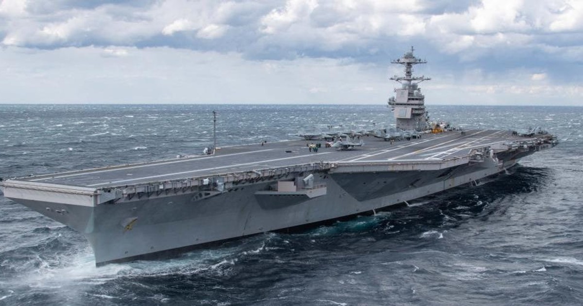 Watch the US Navy's new first-in-class aircraft carrier USS Gerald R ...