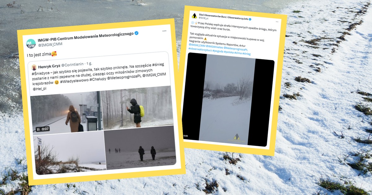 Nadszedł zapowiadany atak zimy w Polsce. Nadszedł zapowiadany atak zimy w Polsce.