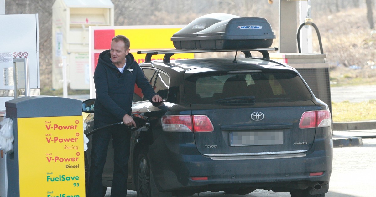Zobacz, co tankuje Tusk. Wybrał...