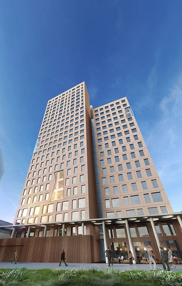 Drewniany wieżowiec HoHo Vienna Tower w Austrii - Dom