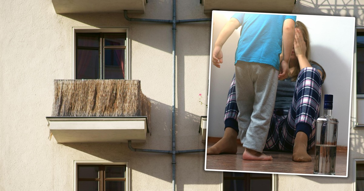 Warszawa. Pijana matka chciała wyjść do sklepu przez balkon