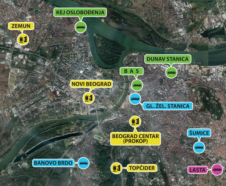 SVE STANICE BEOGRADA Detaljan VODIČ za putovanje iz prestonice