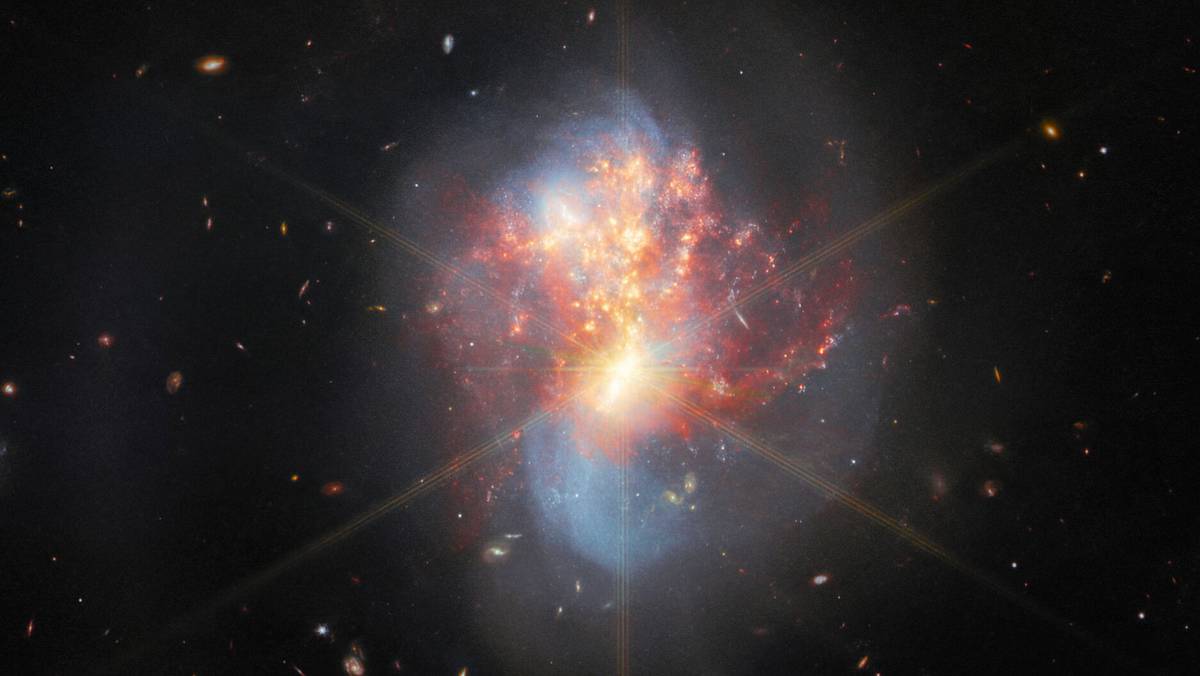 Teleskop Webba uchwycił spektakularną kolizję galaktyk. Ujawnił coś ...
