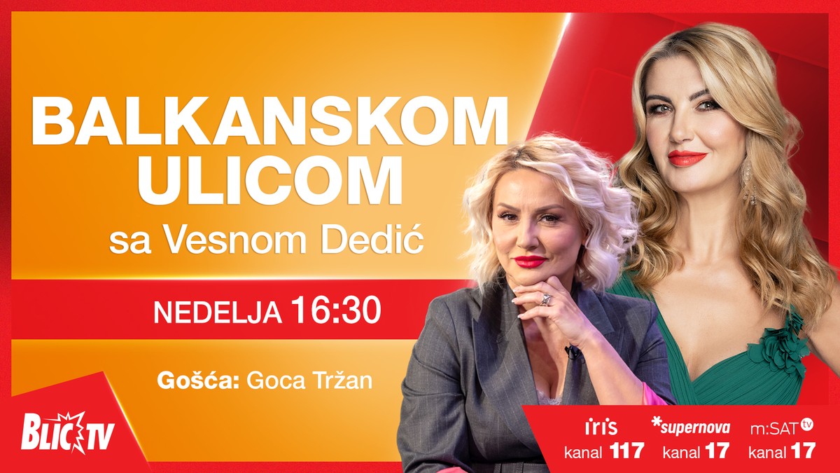 "Teško sam podnela razvod": Goca Tržan Gošća emisije "Balkanskom ulicom", nedelja 16.30 h - Blic