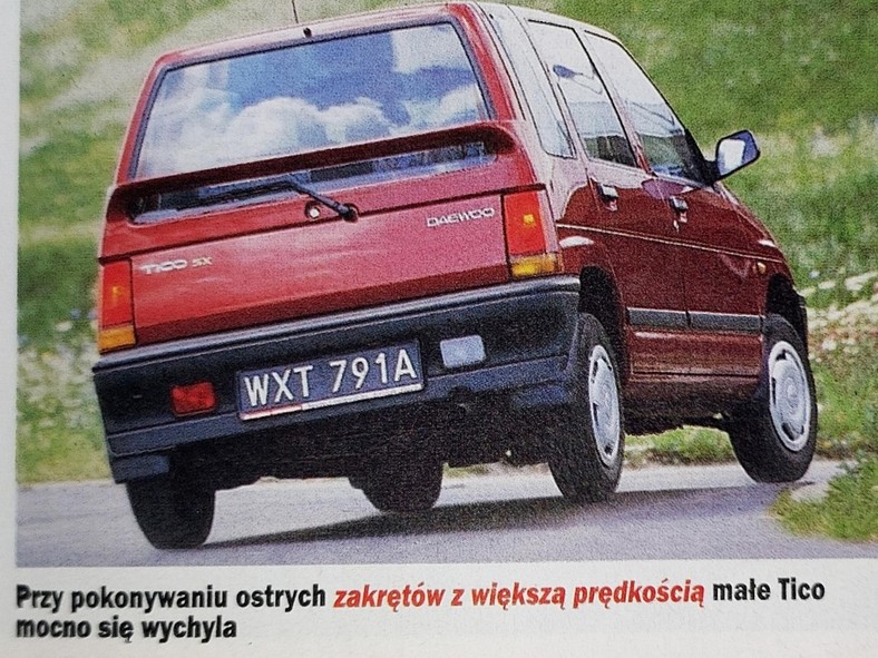 Daewoo Tico wygrywało z Fiatem Cinquecento. Był to kandydat na auto ...