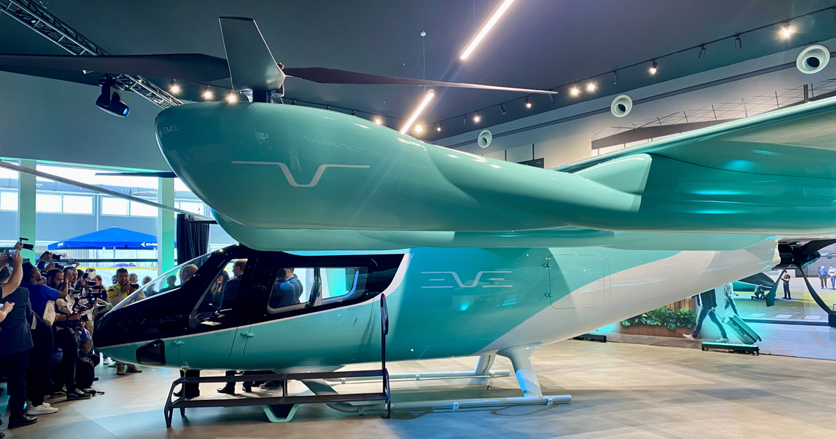 Embraer zeigt Evtol Eve in voller Größe - und präsentiert ersten festen ...