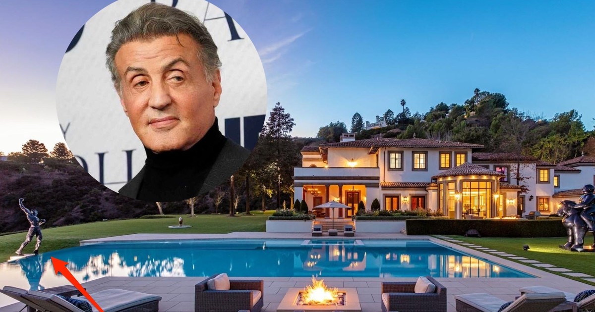 Take a look inside Sylvester Stallone's former Los Angeles mansion from ...