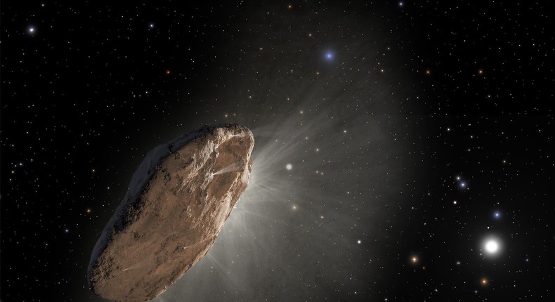 The bizarre interstellar object 'Oumuamua that flew through our solar ...