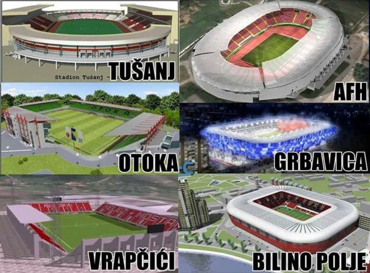 SUROVA REALNOST Kako su zamišljeni, a kako izgledaju fudbalski stadioni ...