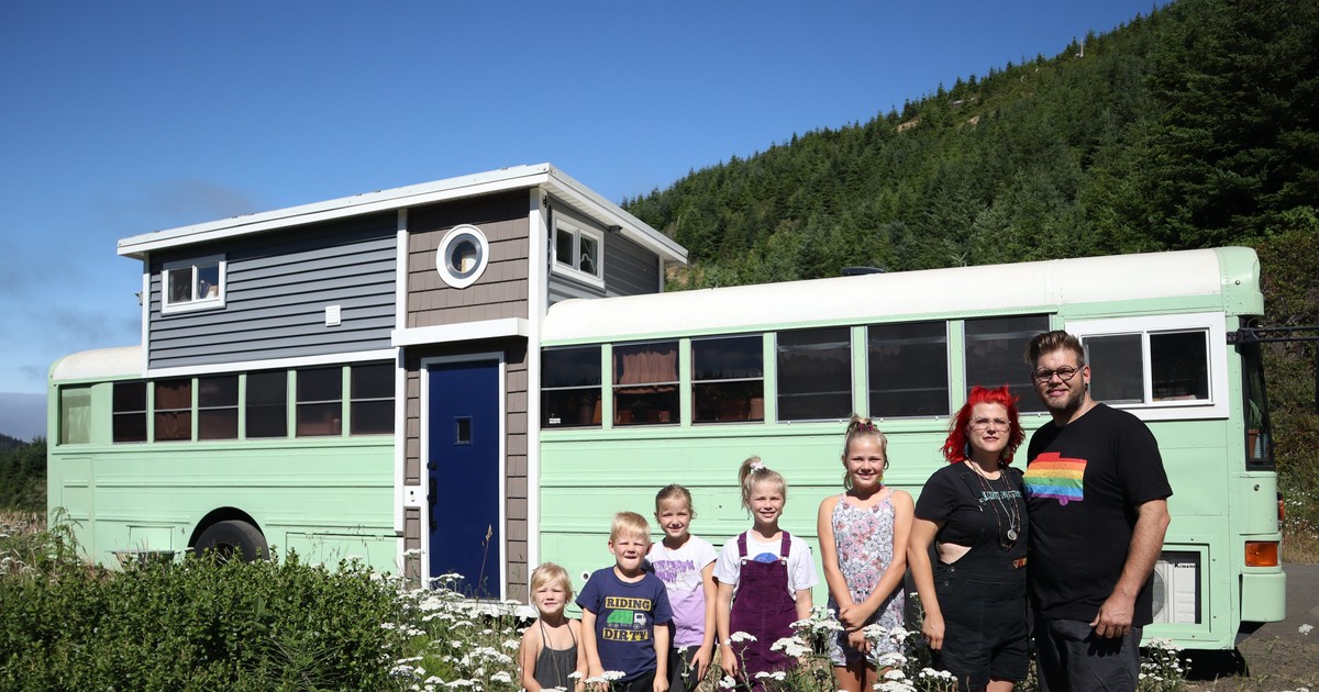 A Texas family who converted a school bus into a house-on-wheels added ...