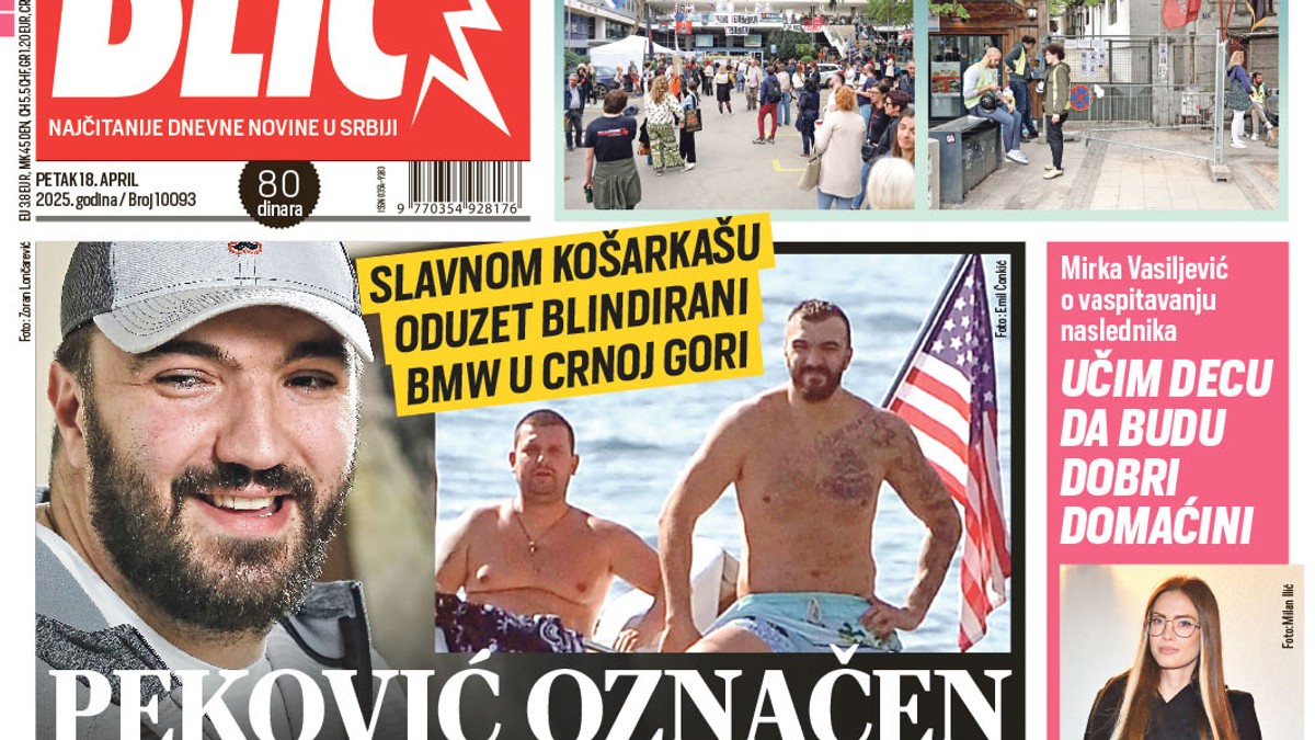 Naslovna strana za 18.4. - Blic