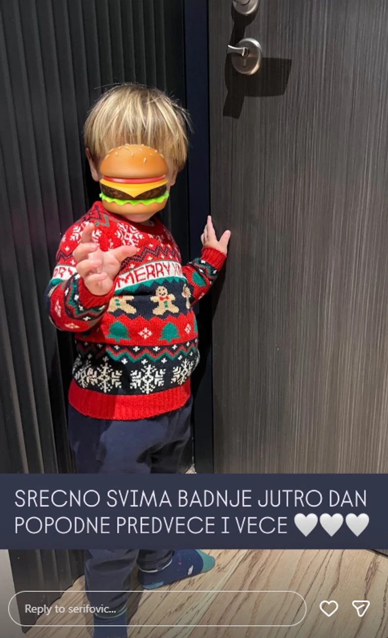 Marija Šerifović uz fotografiju sina Maria uputila čestitke za Badnji ...