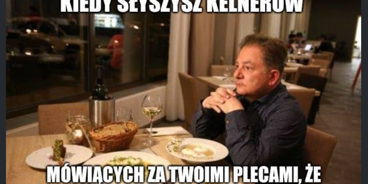 Memy o pracy w gastronomii. - Kobieta