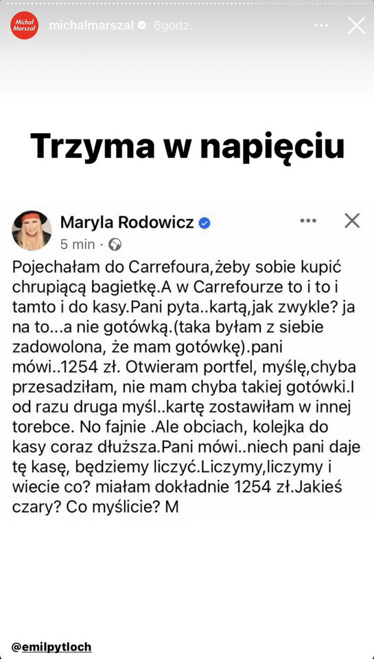 Maryla Rodowicz zrobiła furorę wpisem o zakupach za ponad 1 tys. zł ...