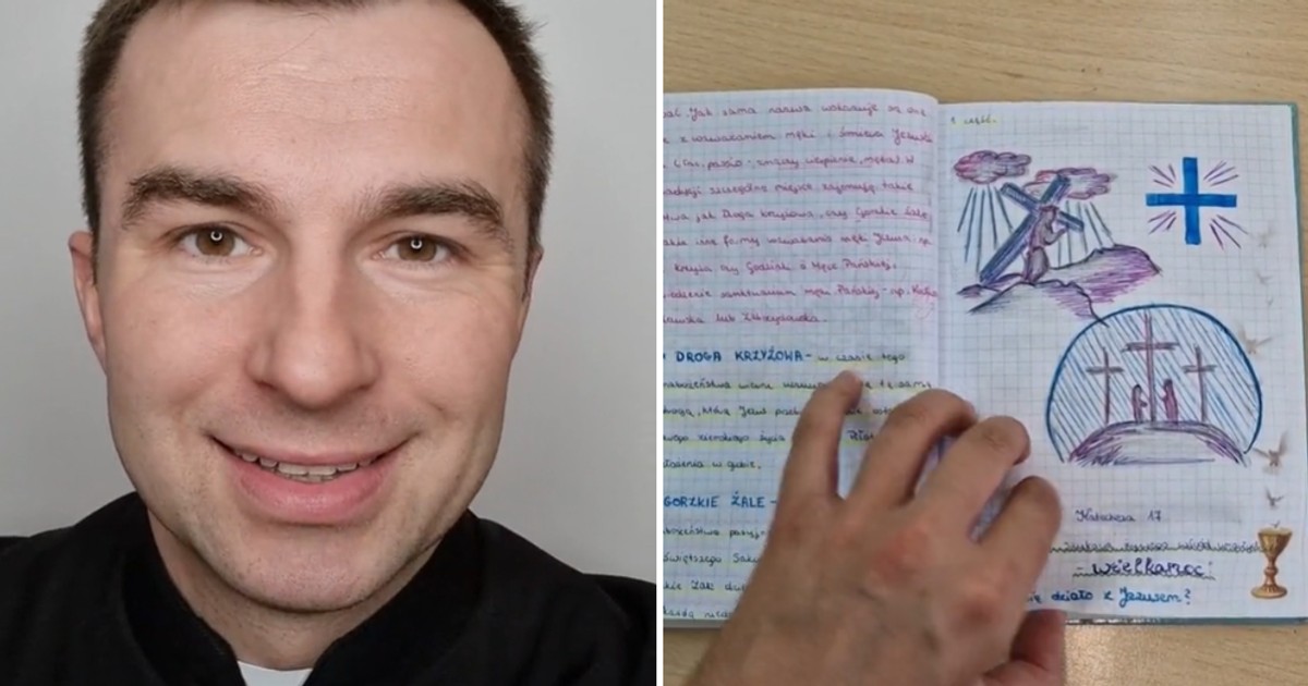 Ksiądz pokazał jeden z najładniejszych zeszytów do religii. "Robi ...