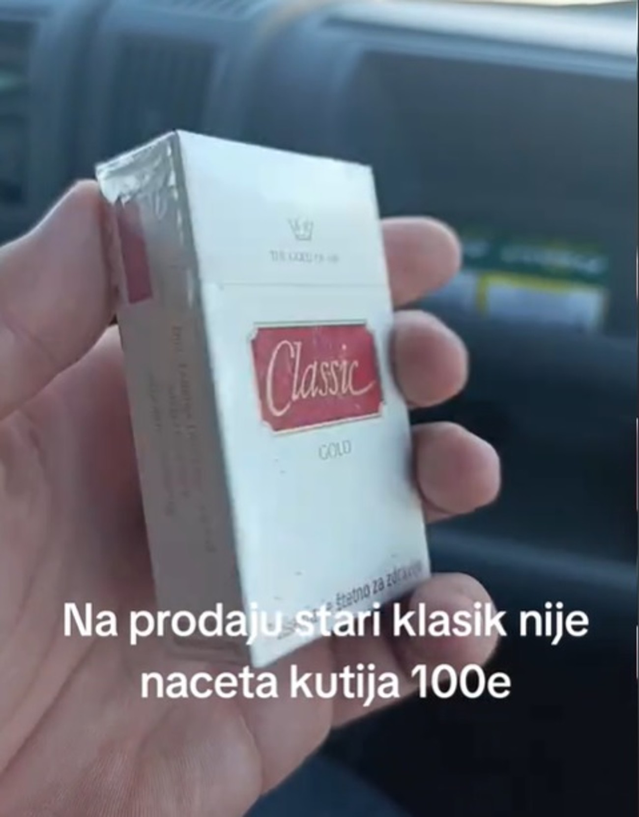 Stara kutija cigareta "Klasik" na prodaji za 100 evra: Kolekcionarski ...