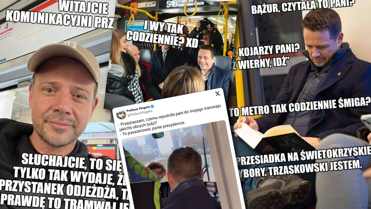 Memy z Rafałem Trzaskowskim w warszawskiej komunikacji. Bez litości [MEMY]