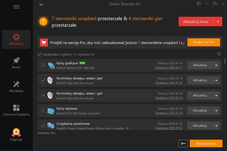 Driver Booster 8 PRO za darmo dla czytelników Komputer Świata