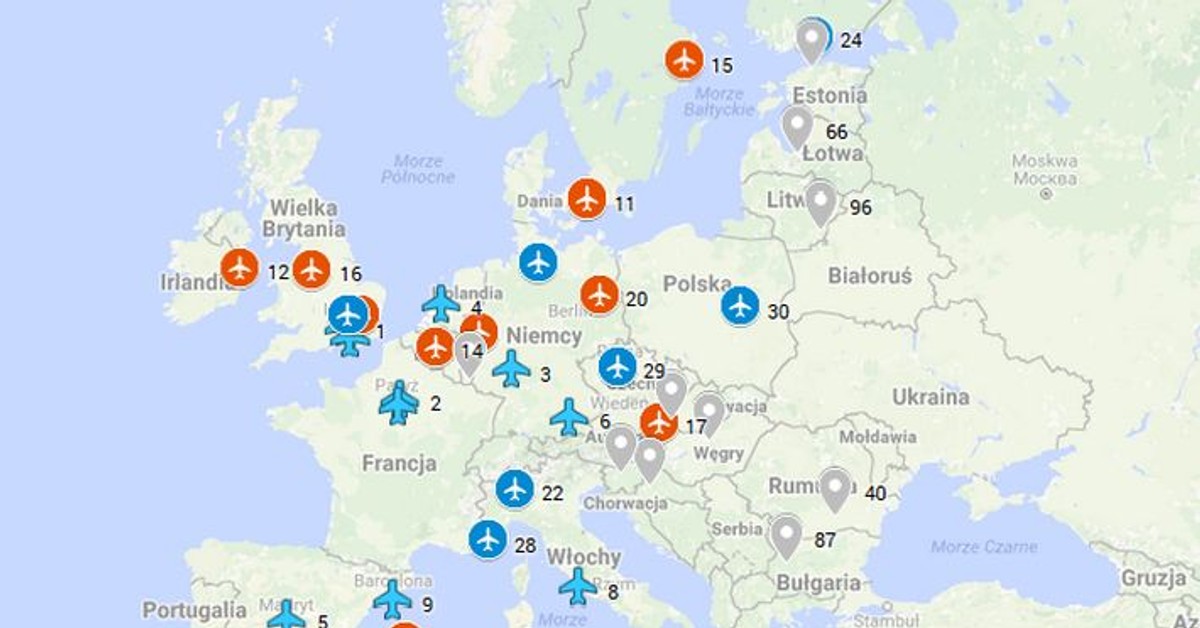 Polska wśród europejskich liderów wzrostów. Ruch lotniczy w Europie ...