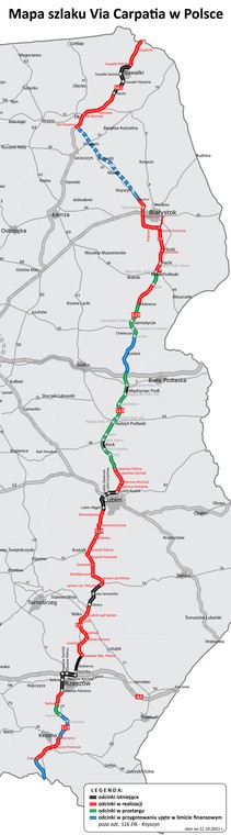 Via Carpatia: droga S19 Lasy Janowskie - Zdziary gotowy i do użytku