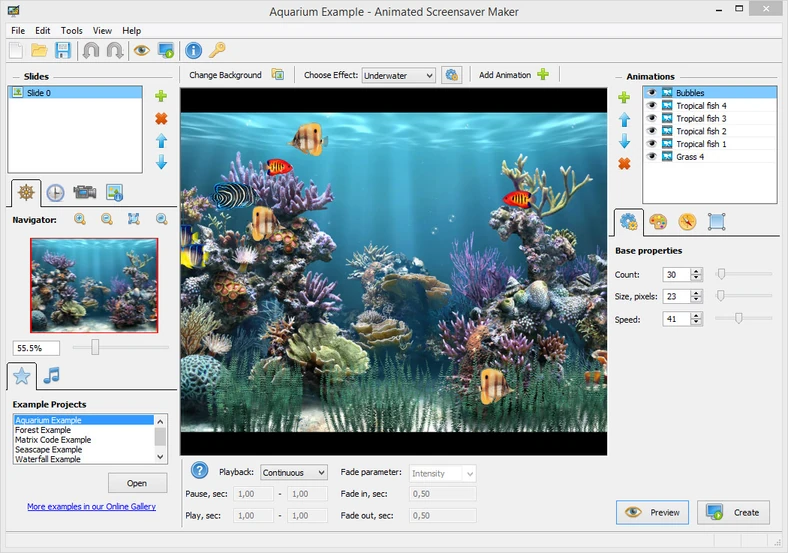 Wygaszacze ekranu za darmo - Animated Screensaver Maker 4.4.16 download