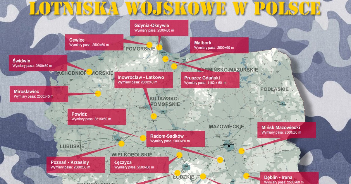 Oto największe lotniska wojskowe w Polsce [ZDJĘCIA] - Forsal.pl
