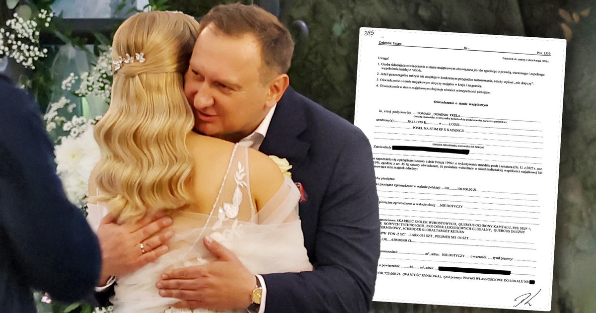 Tomasz Trela wziął ślub. Ma imponujący majątek