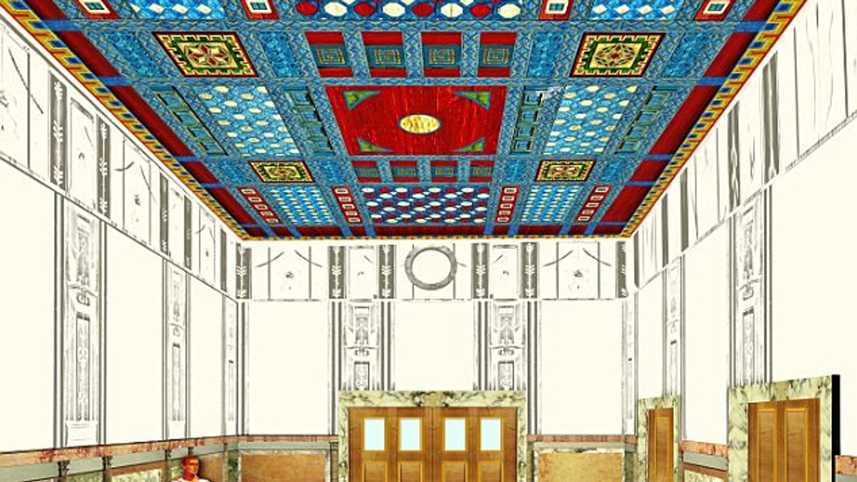 POSLE 1938 GODINA Rekonstruisana tavanica rimske palate u Herkulanumu ...