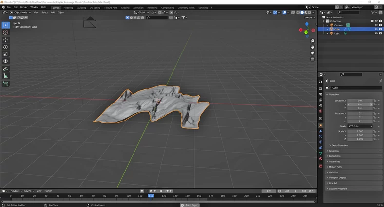 Blender, kurs od podstaw. Własne animacje krok po kroku. Przykłady. Część 3