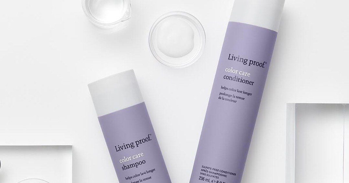 I use Living Proof's color-safe shampoo and conditioner set to boost ...