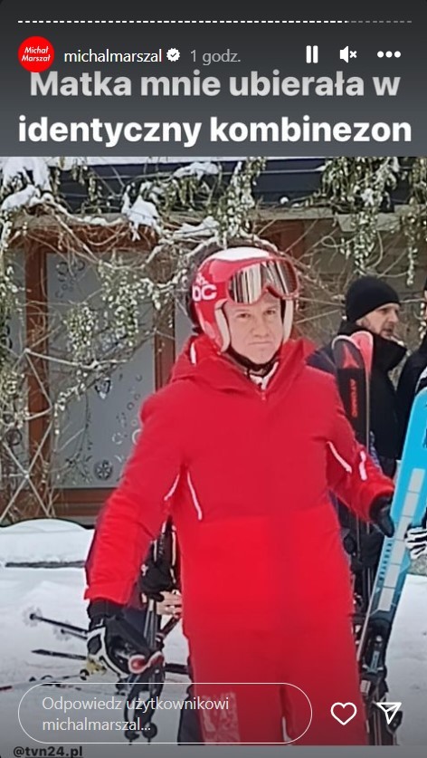 Andrzej Duda wybrał się na narty. Memy z udziałem prezydenta zalały ...