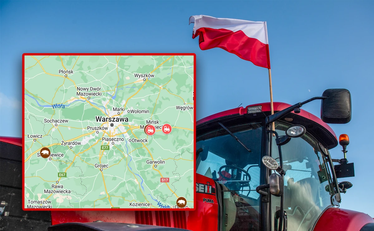 Warszawa: Protest rolników 20 lutego. Gdzie drogi będą zablokowane ...