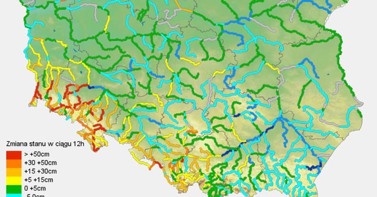 Stany alarmowe rzek przekroczone. IMGW wydało ostrzeżenia - Dziennik.pl