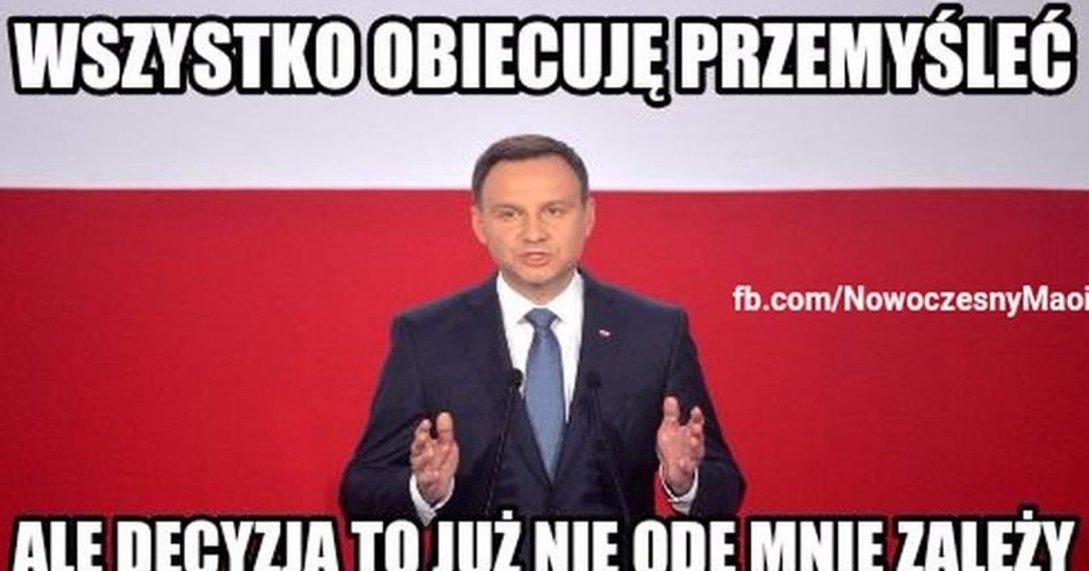 Duda znów to zrobił. Internauci się śmieją. MEMY