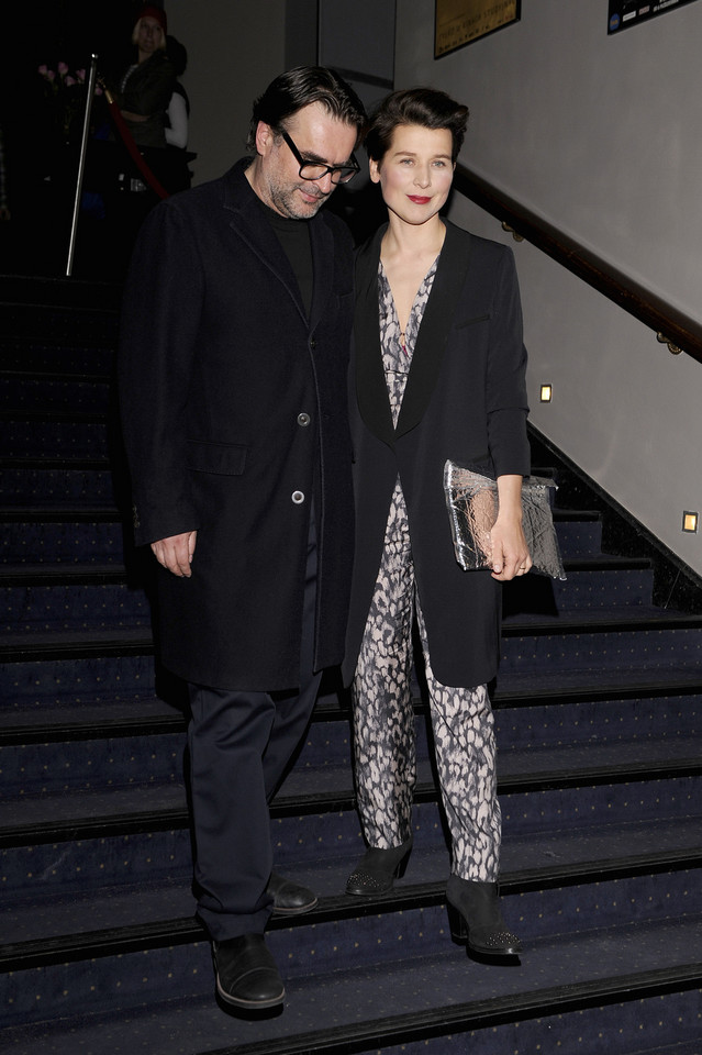 Katarzyna Herman i Tomasz Brzozowski na premierze filmu - Kobieta