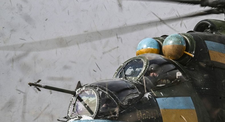 Flying attack helicopters low on risky runs the way they do in Ukraine ...
