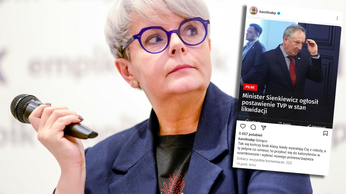 Karolina Korwin Piotrowska komentuje sytuację w TVP. "Brak klasy ...