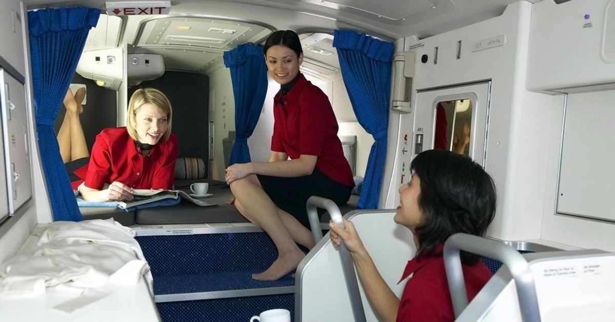 Tu śpią stewardessy w Boeingach