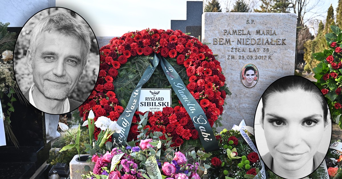 Mąż Ewy Bem spoczął obok jej córki Pameli. Wieniec na mogile wyciska łzy