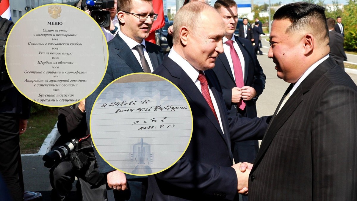 To jedli Kim Dzong Un i Władimir Putin na wspólnym obiedzie. WYkwintne ... To jedli Kim Dzong Un i Władimir Putin na wspólnym obiedzie. WYkwintne ...