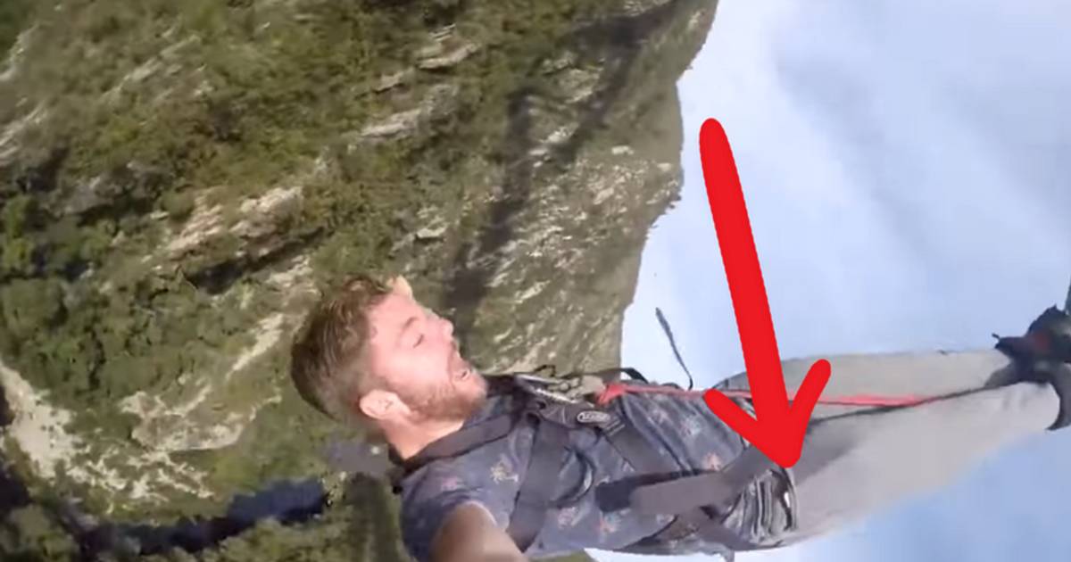 Nie wyjął iPhone'a z kieszeni przed skokiem na bungee. Kamera uchwyciła ...