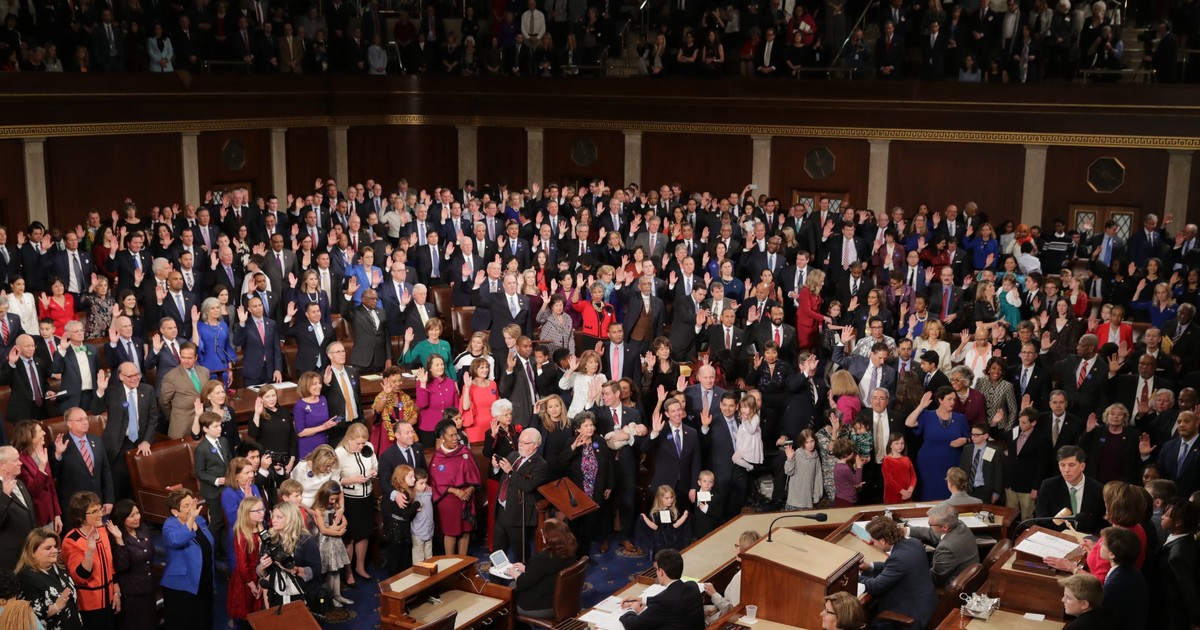 This is what today's historic swearing-in of the 116th Congress looked ...