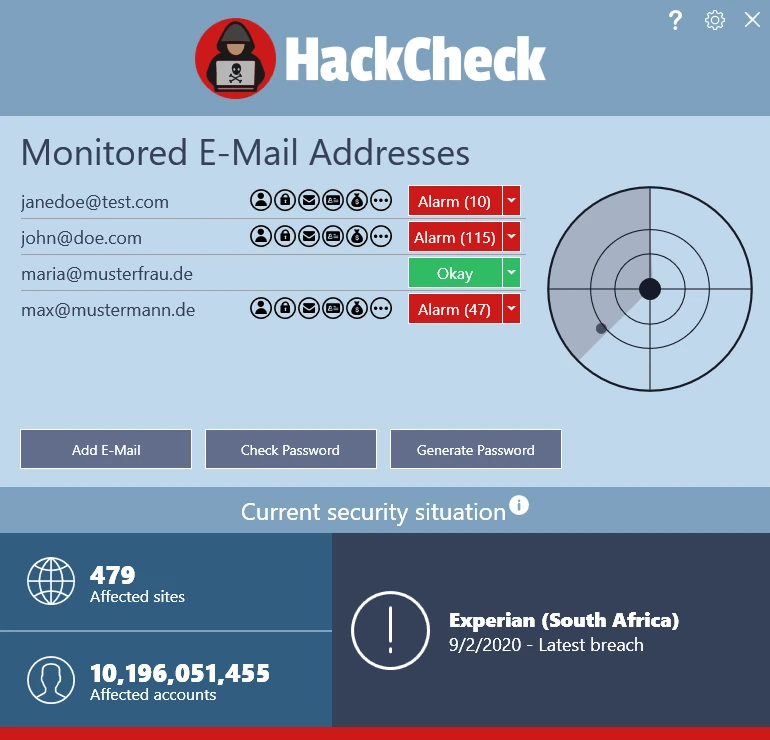 Abelssoft HackCheck zapewnia podwójną ochronę przed kradzieżą tożsamości