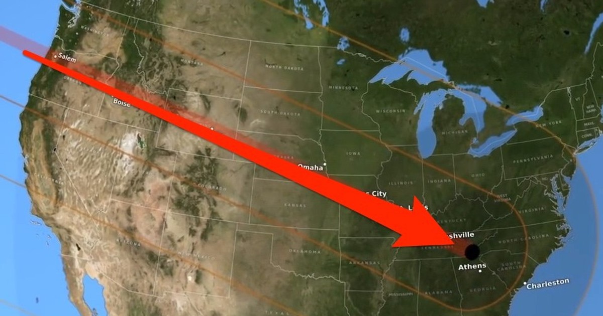 NASA's most accurate map of where Americans can witness the rare total ...