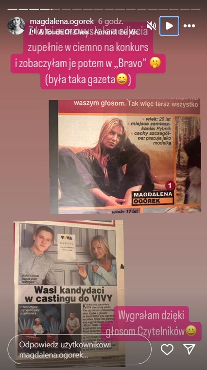 Magdalena Ogórek podsumowuje 45 lat życia. Opublikowała mem z Lechem ...