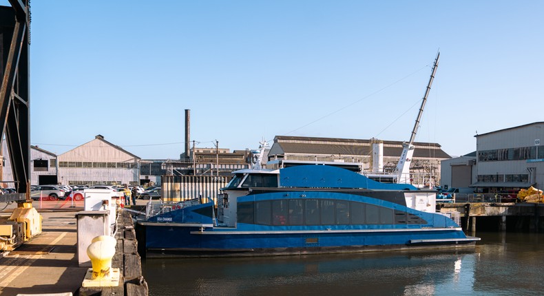 A novel hydrogen fuel cell-powered ferry is scheduled to start carrying ...