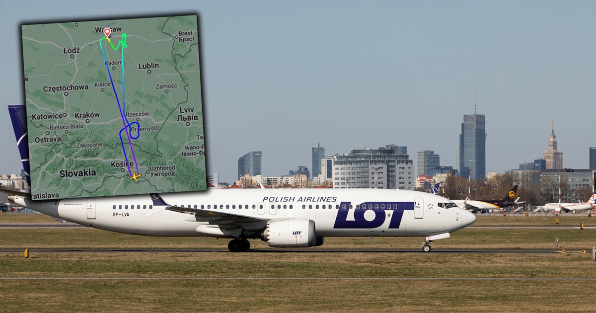Polski samolot zawrócony. Musiał lądować na warszawskim lotnisku ...